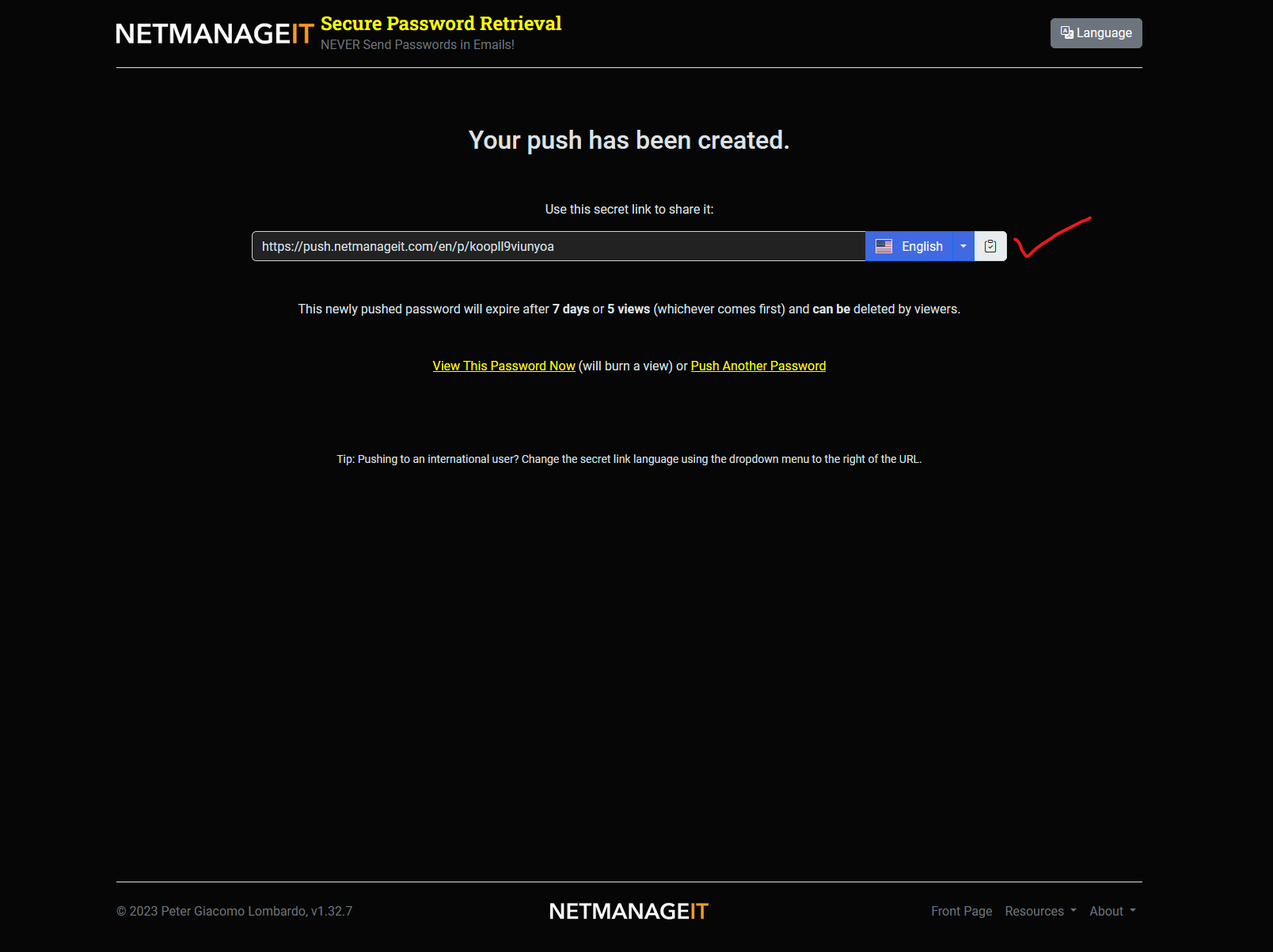 How To use our Free Password Pusher Secure Site